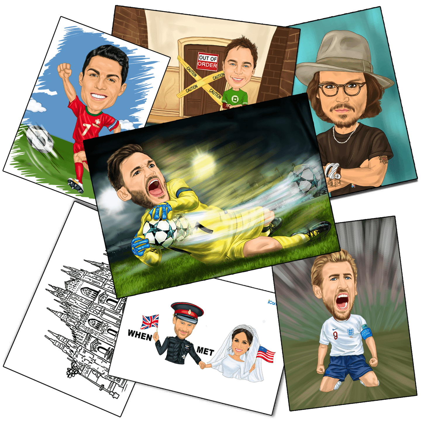 Your ☝ Caricature Artist Online - Custom Portrait Caricature Drawing ...