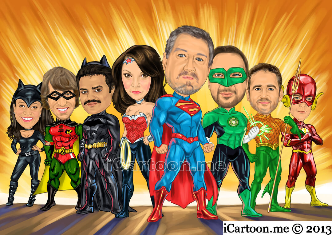 Best superhero caricatures from photo to bring out your hero!
